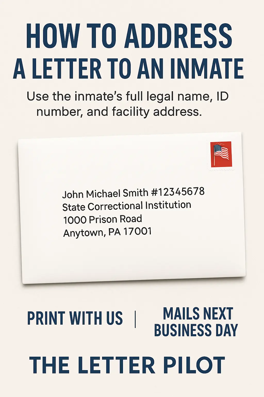 How to Address a Letter to an Inmate (Jail & Prison Mail Format)