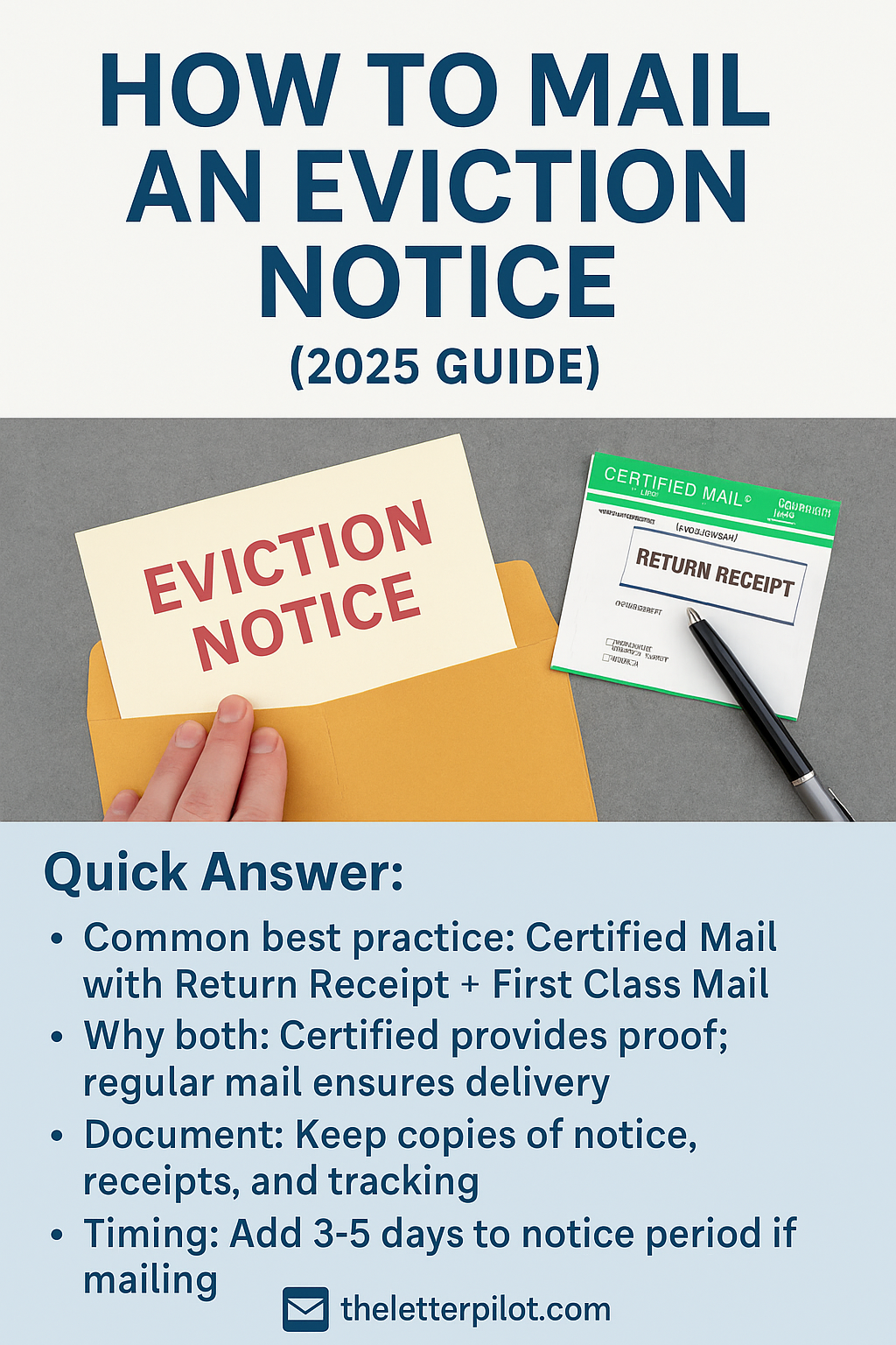 How to Mail an Eviction Notice (2025 Guide)