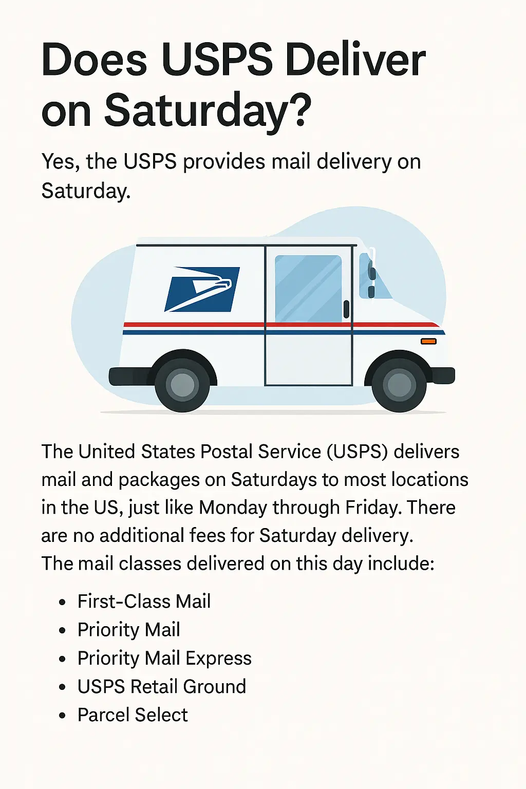 Does USPS Deliver on Saturdays? (2025) Hours, Packages & Delivery Times ...